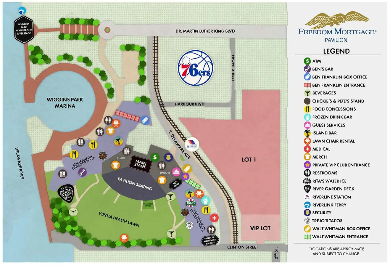 Visiting Freedom Mortgage Pavilion: Parking, Amenities, Frequently ...