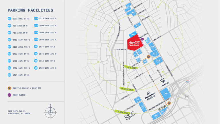 Visiting Coca-Cola Amphitheater: Parking, Amenities, Services, Frequently Asked Questions