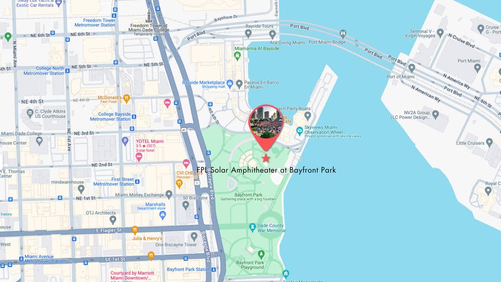Visiting FPL Solar Amphitheater at Bayfront Park: Parking, Amenities ...