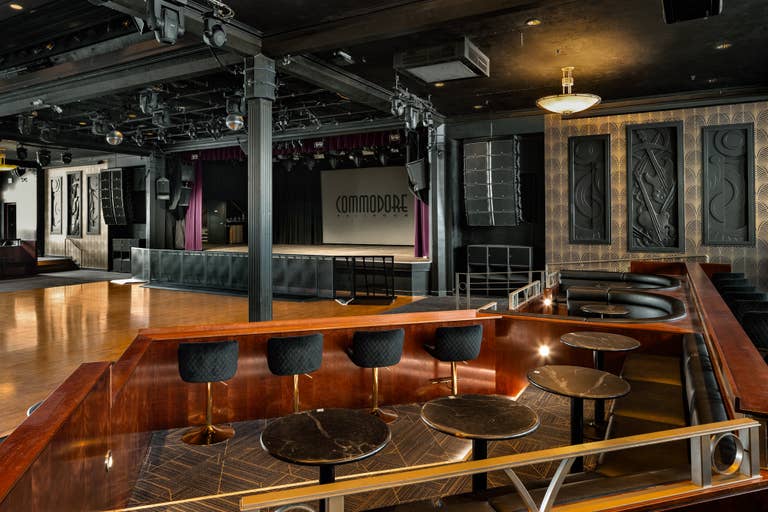 Commodore Ballroom Food & Beverages Menu: Discover Food & Drink Options