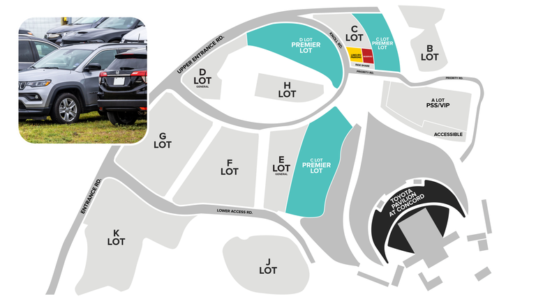 Visiting Toyota Pavilion at Concord: Parking, Amenities, Frequently ...